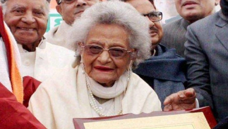 Congress Veteran Begum Hamida Habibullah Passes Away at 102 | 🇮🇳 LatestLY