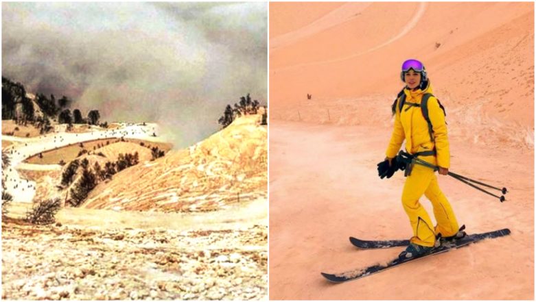 Orange Coloured Snow in Eastern Europe Transforms it Into Martian Land ...
