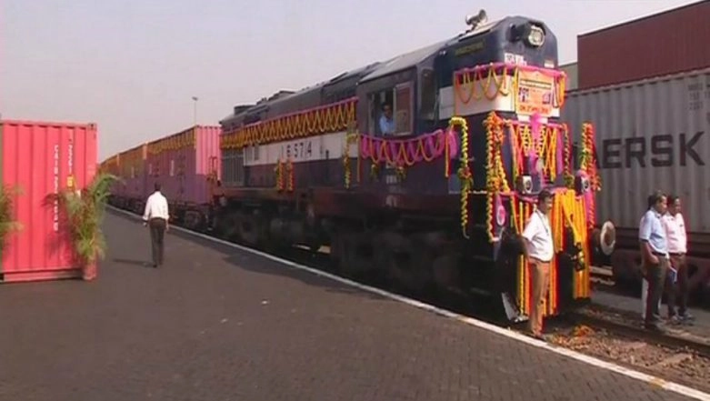 First India-Bangladesh Container Train Flagged Off | 🌎 LatestLY