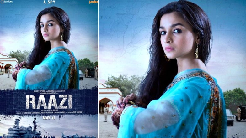 Raazi New Poster: Alia Bhatt With Her Intense Gaze Will Steal Your ...