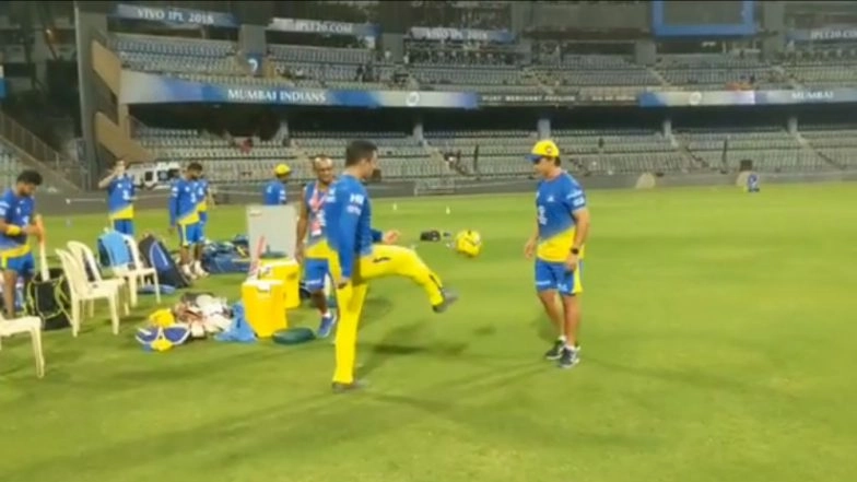 IPL Diaries 2018: Watch MS Dhoni Flaunt his Football Skills at the ...