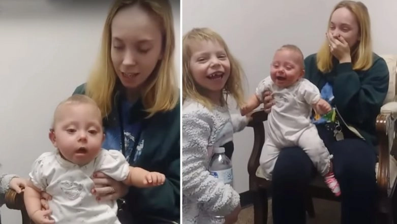 This Video of Deaf Baby Giggling After Hearing For The First Time Has ...