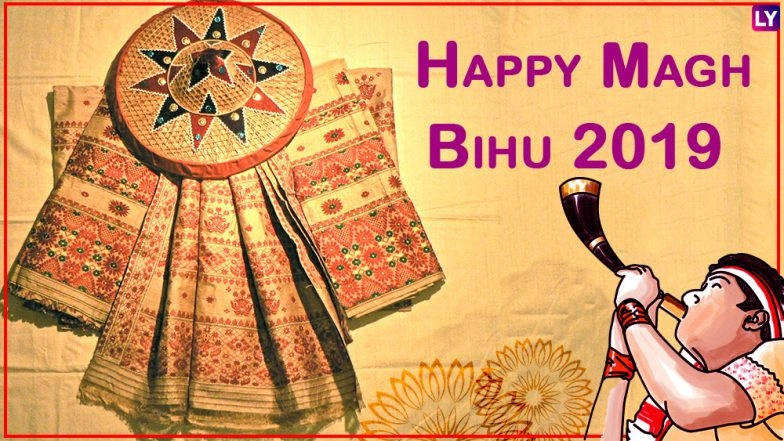 Happy Magh Bihu 2019 Wishes & Greetings in Assamese: WhatsApp Stickers ...