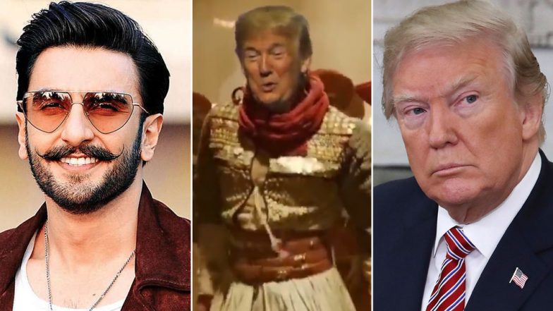 Donald Trump Performs Malhari! US President Replaces Ranveer Singh in ...