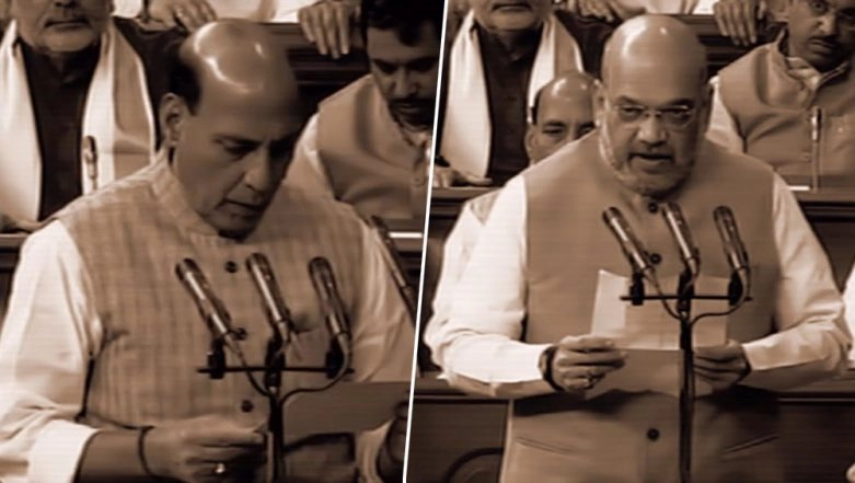 Rajnath Singh and Amit Shah Take Oath As Lok Sabha MPs in the Presence of Narendra Modi | 📹 ...
