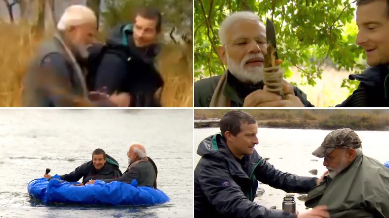 Narendra Modi in Man vs Wild Episode With Bear Grylls on Discovery ...