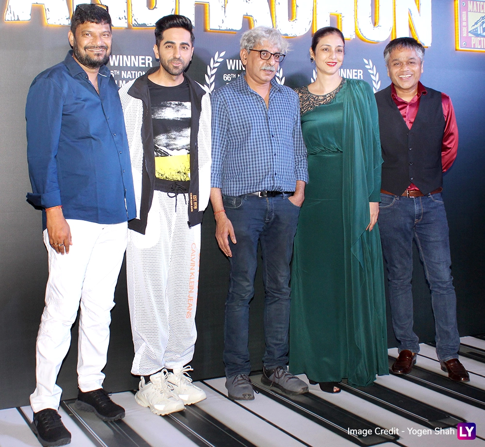 Andhadhun Success Party Pics: Ayushmann Khurrana, Tabu, Sriram Raghavan ...