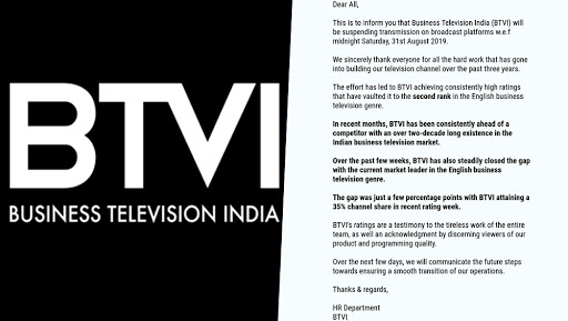 Anil Ambani Owned Business News Channel BTVI Goes Off-Air Suddenly ...