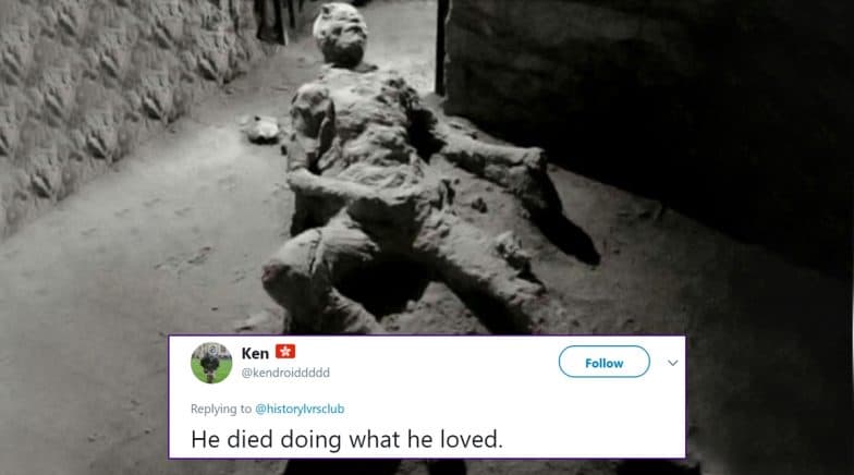 Body Of Masturbating Man From Pompeii Goes Viral Again And Twitter Says Die Hard 👍 Latestly