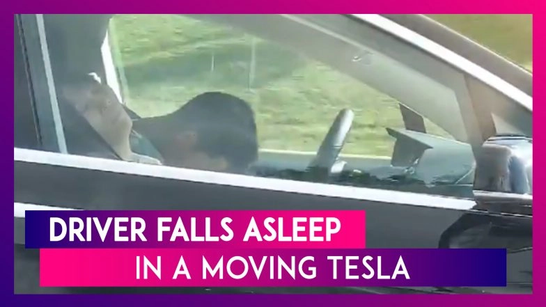Tesla Driver Asleep At The Wheel Of Self-Driving Car While Speeding At ...