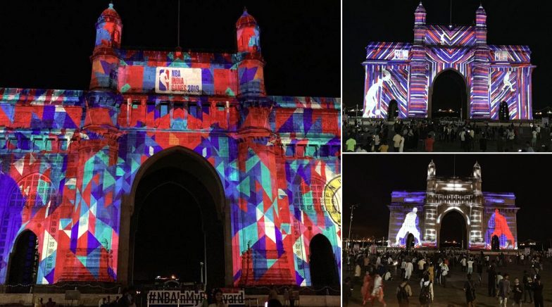 NBA India Game 2019: Gateway of India Illuminated to Commemorate the ...