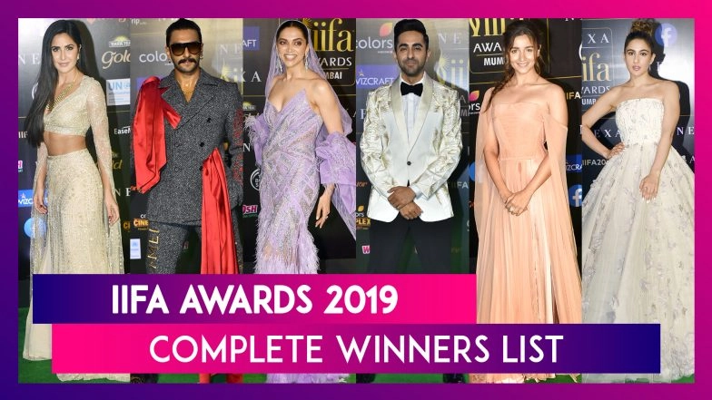 IIFA Awards 2019 Winners List: Alia Bhatt, Ranveer Singh win top ...
