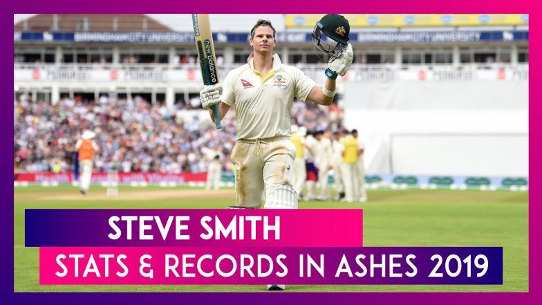 Steve Smith Stats & Records in Ashes 2019: Overview of Amazing Feats ...