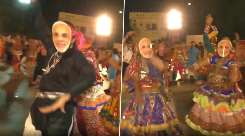 Navratri 2019: People Wear PM Narendra Modi Masks While Performing ...