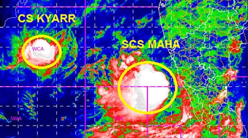 Cyclone MAHA Update: Heavy Rain Alert in Lakshadweep, Kerala, Karnataka ...
