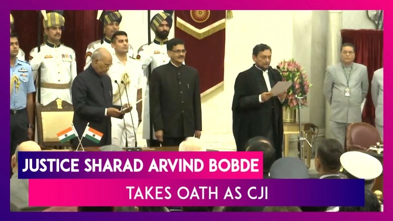 Justice Sharad Arvind Bobde Takes Oath As The 47th Chief Justice Of ...