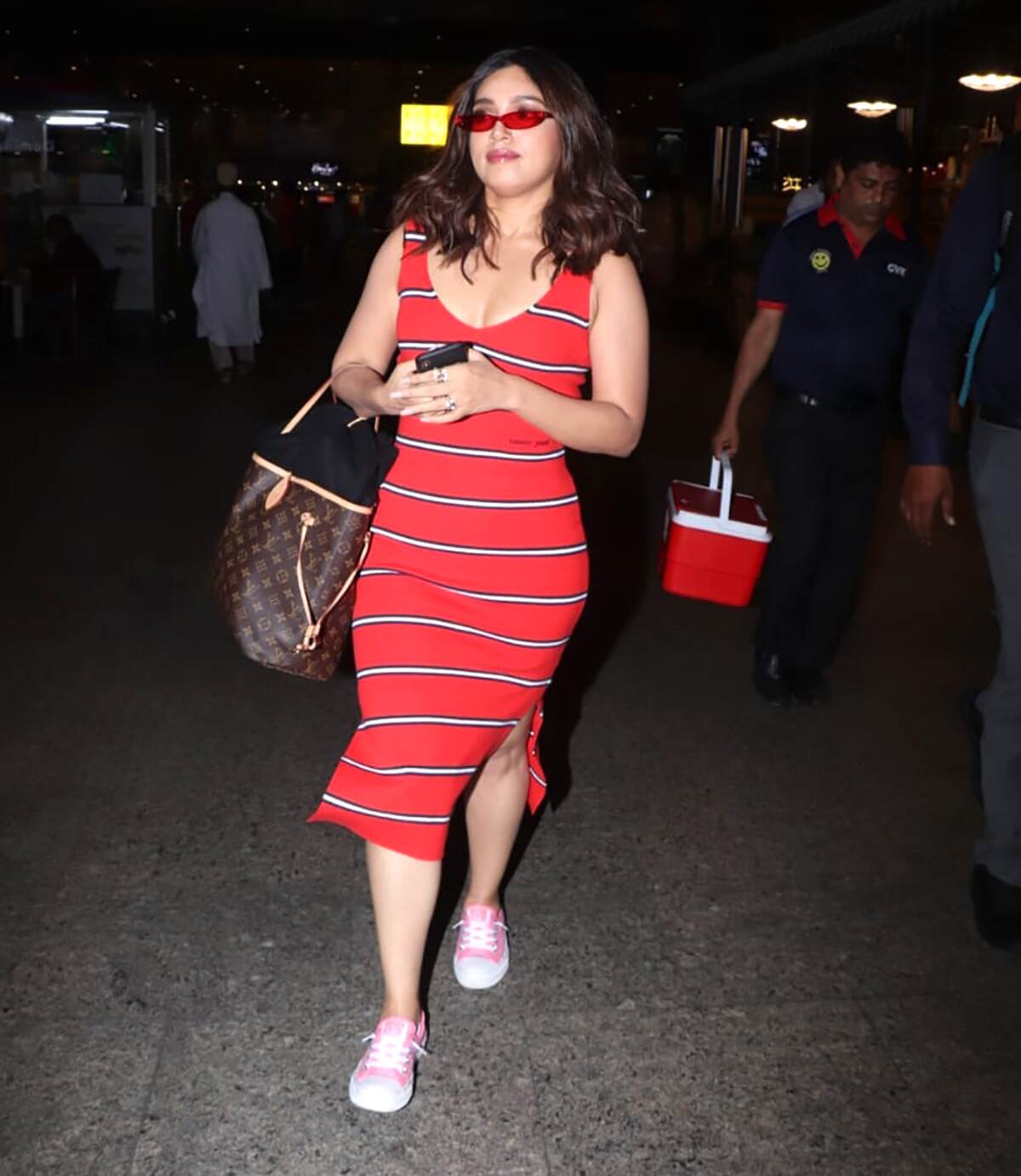 Airport Style: Bhumi Pednekar Brings Some Stripes, Sass and High-Street ...