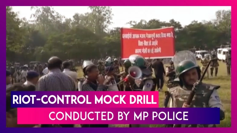 Madhya Pradesh Police Conducts Riot-Control Mock Drill In Bhopal | 📹 ...