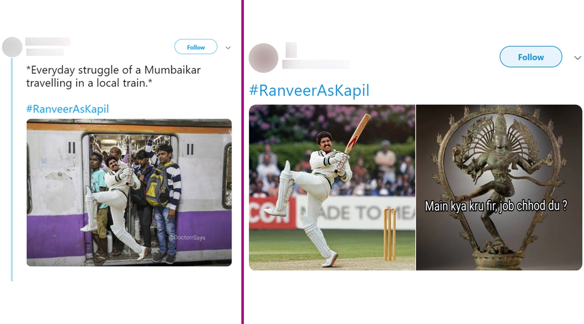 Ranveer Singh's Resemblance to Kapil Dev's Natraj Shot For 83 The Film ...