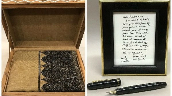 PM Narendra Modi Gifts Ladakhi Woollen Khadi Stole, Ratnam Pen to ...