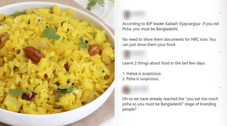 Poha Jokes Go Viral on Twitter After BJP Leader Kailash Vijayvargia ...