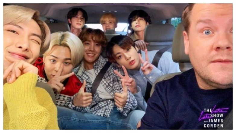BTS Appear on Carpool Karaoke, Sing Finesse, Clap to Friends Theme ...