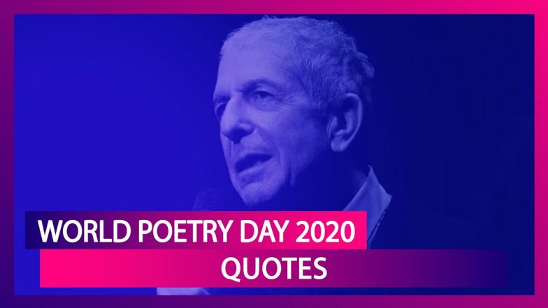 World Poetry Day 2020: Quotes That Portrays The Beauty Of Poems | 📹 ...
