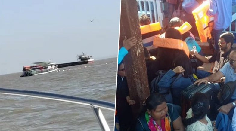 Mumbai: Ferry Boat 'Ajanta' Capsizes Off Mandwa Beach, All Passengers ...