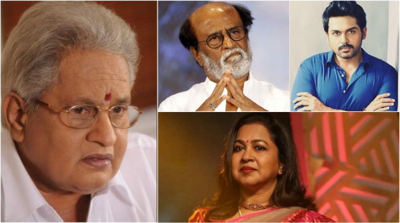 Visu Passes Away At 74: Superstar Rajinikanth, Karthi, Radikaa ...