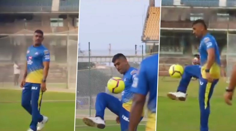 CSK Shares Video of Skipper MS Dhoni’s Football Skills as Fans Await ...