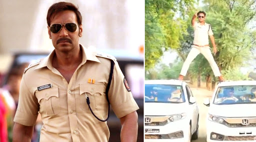MP Cop Pulls off Ajay Devgn Stunt in Singham Style But Faces Inquiry at ...
