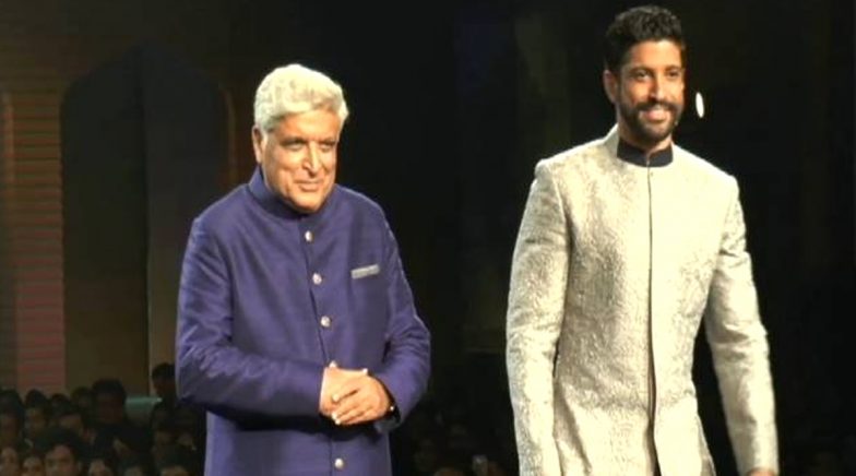 Farhan Akhtar Congratulates Father Javed Akhtar on Becoming the First ...