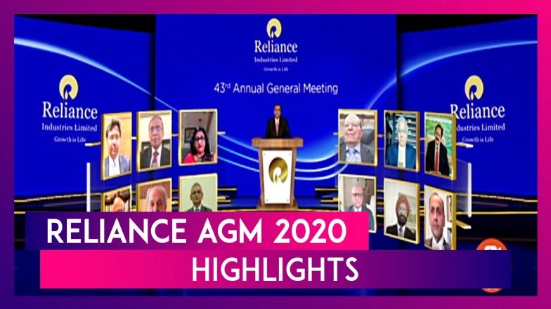 Reliance AGM 2020 Highlights: JioGlass, 5G, Google Investment Among ...