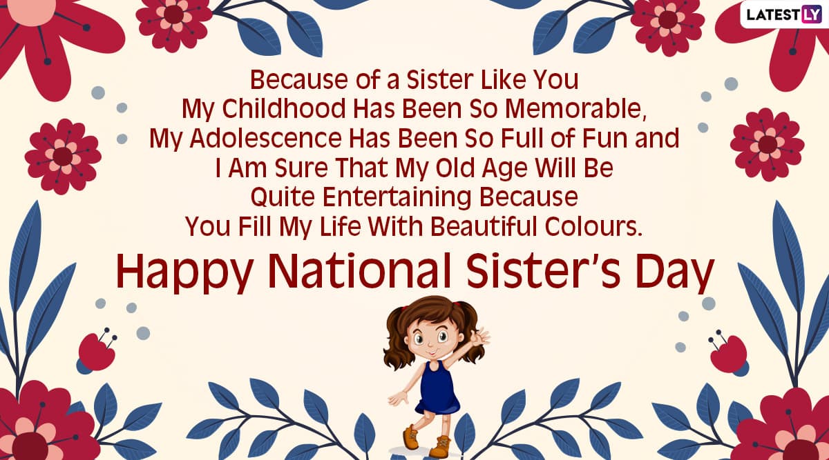 Happy Sisters Day 2020 Greetings And Hd Images Whatsapp Stickers