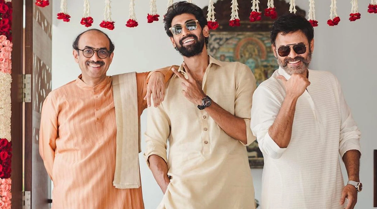 South News | Bridegroom Rana Daggubati Poses with Suresh Babu and ...