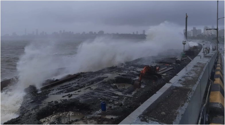 Cyclone Tauktae Impact: High tidal Waves Seen In Arabian Sea At Gateway ...