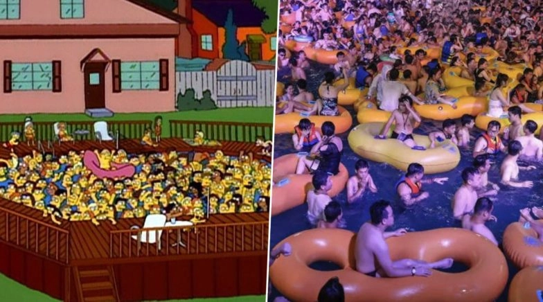 The Simpsons Predicted Wuhan Pool Party? Viral Pics Remind Netizens of ...