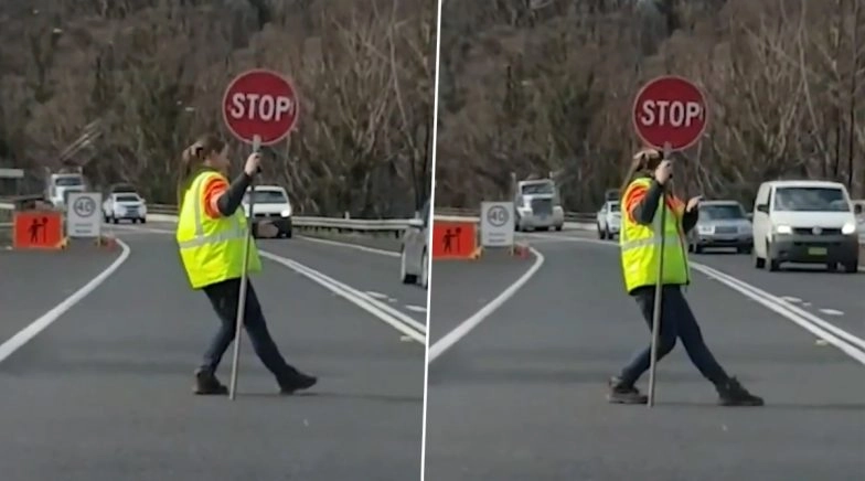 Australian Traffic Controller Dancing While Managing Vehicles on ...