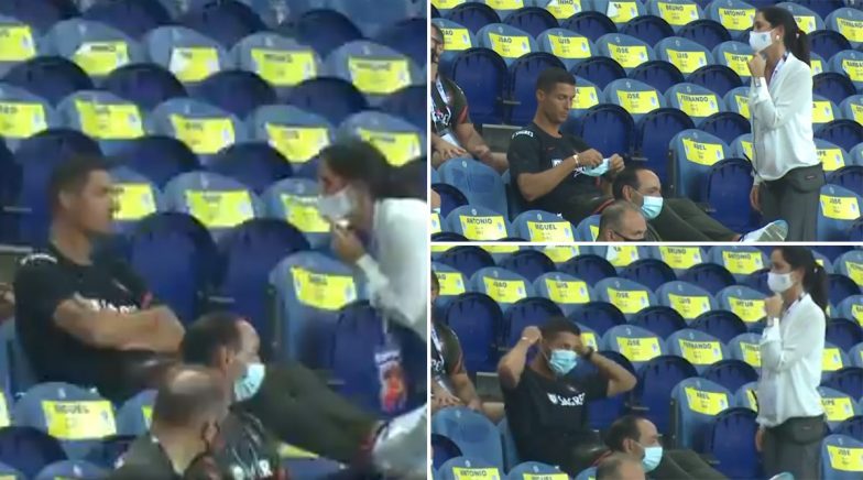 Cristiano Ronaldo Told to Wear Face Mask During Portugal's 4-1 Win Over ...