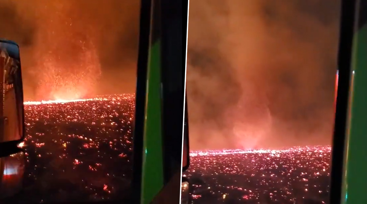Viral News | Firenado in California! Viral Video of Wildfires Resulting ...