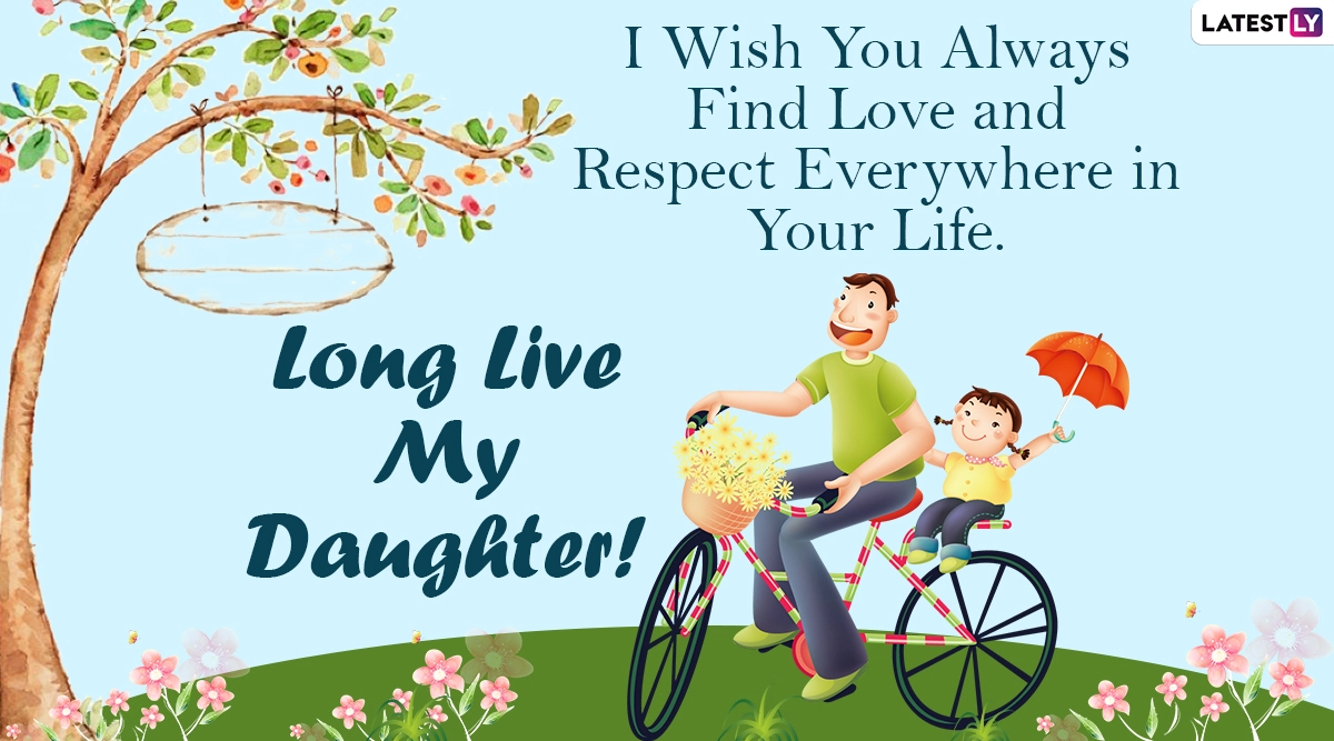 Daughters Day 2020 Wishes and HD Images: WhatsApp Stickers, Facebook ...