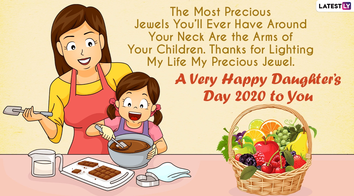 National Daughters Day 2020 HD Images And Wishes: WhatsApp Stickers ...