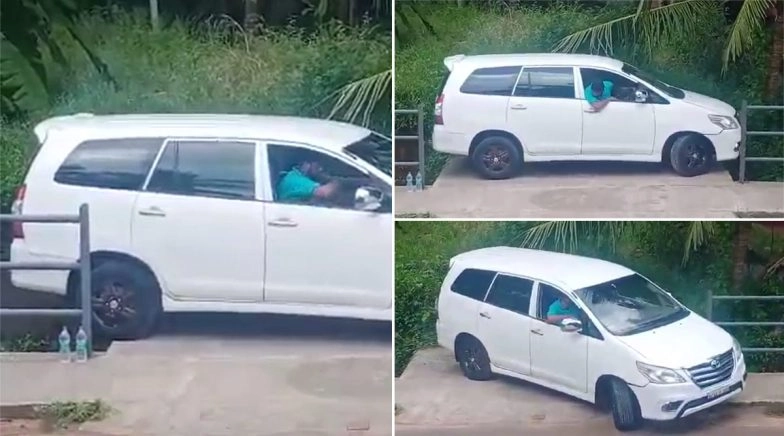 Perfect Reverse! Video of Man Taking Car Out of Tight Spot Goes Viral ...