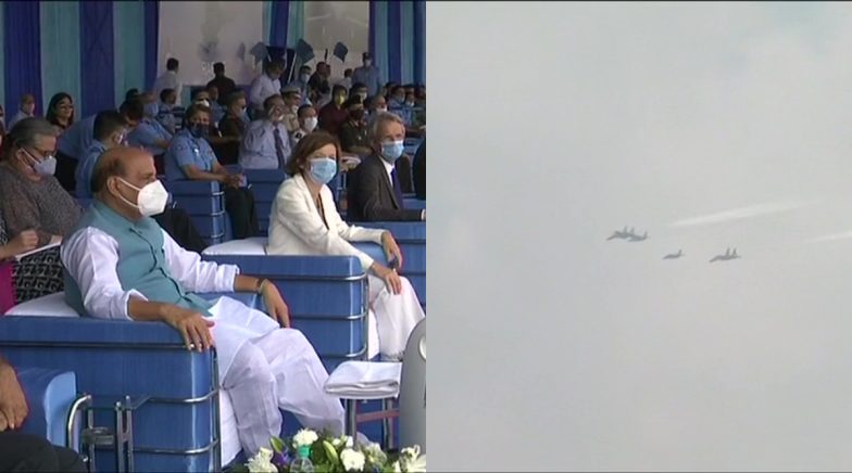 Rafale Fighter Jets Formally Inducted Into 17 Squadron Golden Arrows of ...