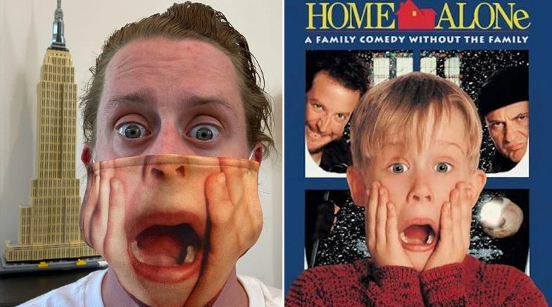 Macaulay Culkin in 'Home Alone' Facemask Will Bring Back Your Childhood ...