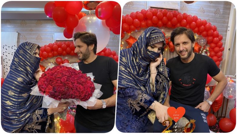 Shahid Afridi Shares Picture With Wife Nadia As Couple Celebrates 20th ...