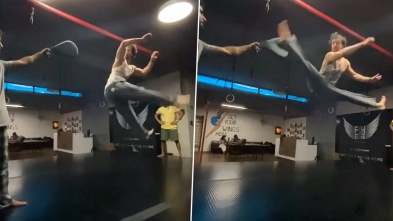 Tiger Shroff Pulls Off His Favourite Flying Kick Move with Such Ease ...