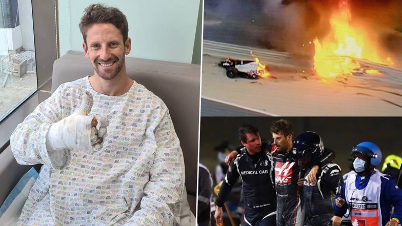 Romain Grosjean Provides Update On His Health After Horrific Crash At ...