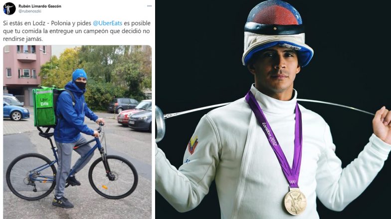 Ruben Limardo, 2012 Olympic Gold Medallist in Fencing, Turns Delivery ...