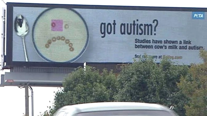 Old PETA Ad Associating Milk With Autism Resurfaces Online, Campaign ...